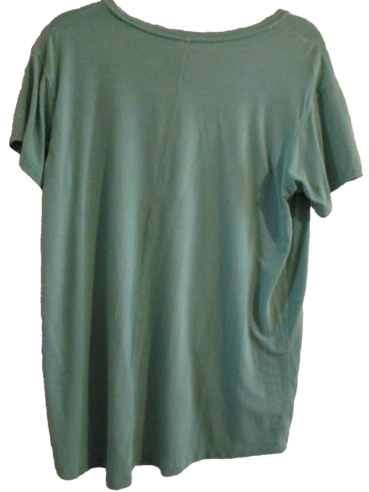 American Eagle Soft & Sexy Size Small Hi-Low Shirt Green Short Shirt ...