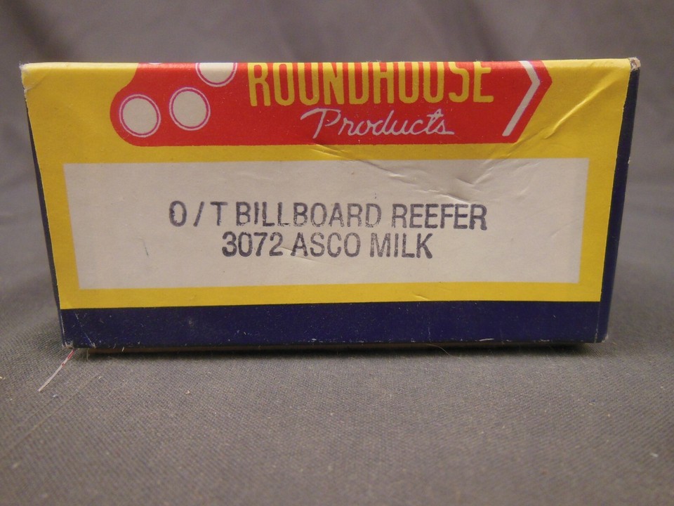 HO SCALE ROUNDHOUSE ASCO MILK BILLBOARD REEFER KIT | eBay