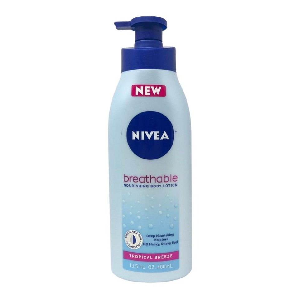 3 Pack - Nivea Breathable Nourishing Body Lotion, Tropical Breeze, 13 ...
