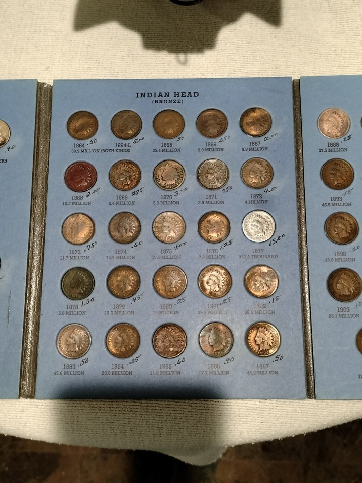 Indian Head Cent Collection Including Flying Eagle Cents 1856-1909 | eBay