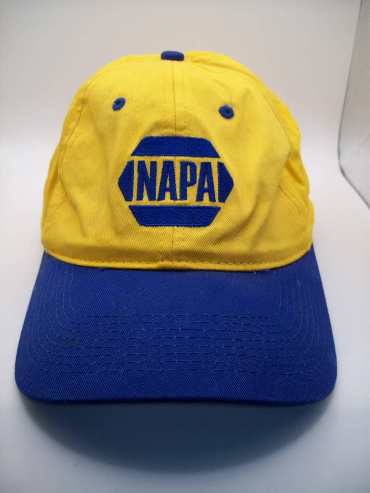 Vintage Napa Auto Parts 75th Anniversary Cap Hat One Size Yellow Blue ...