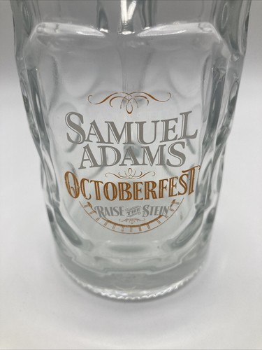Samuel Adams Octoberfest Glass Beer Mug Stein Sam Adams .5L Man Cave ...