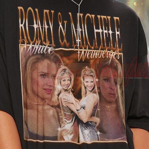 ROMY AND MICHELE'S Retro T-shirt - Mira Sorvino Homage Tees, Romy White ...