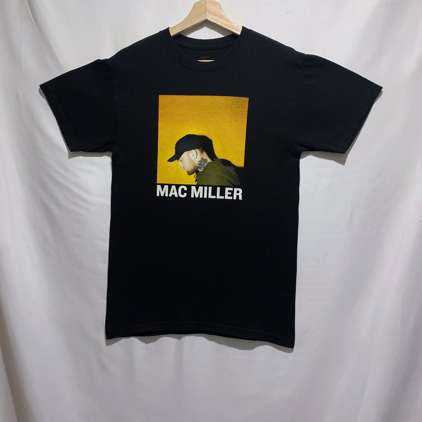 Mac Miller Portrait Rap Tee T Shirt Size Small Black - Gem