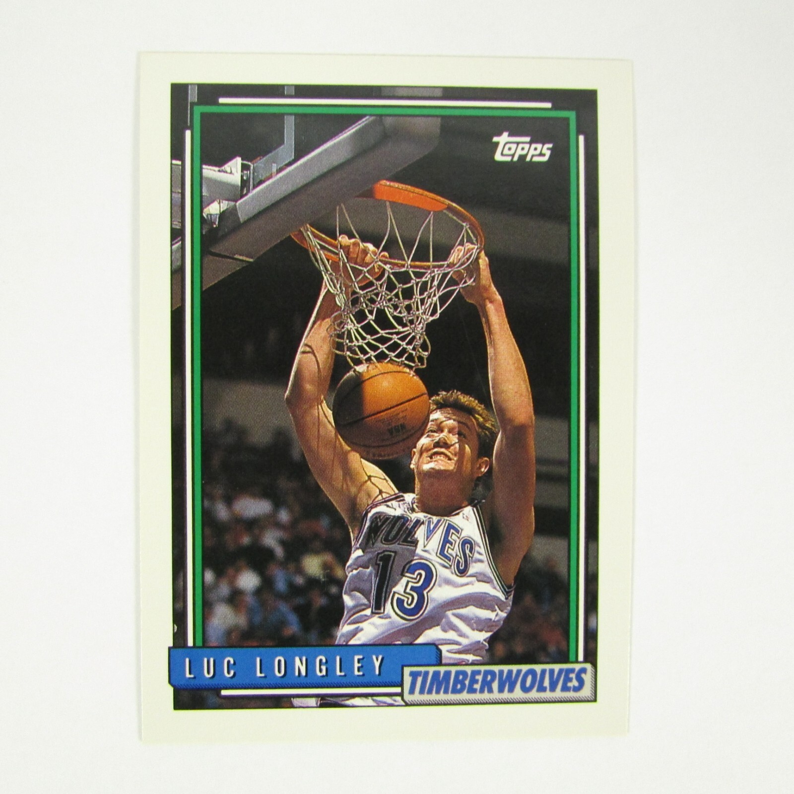 Luc Longley NBA Basketball Card (Minnesota Timberwolves) 1992-93 Topps ...
