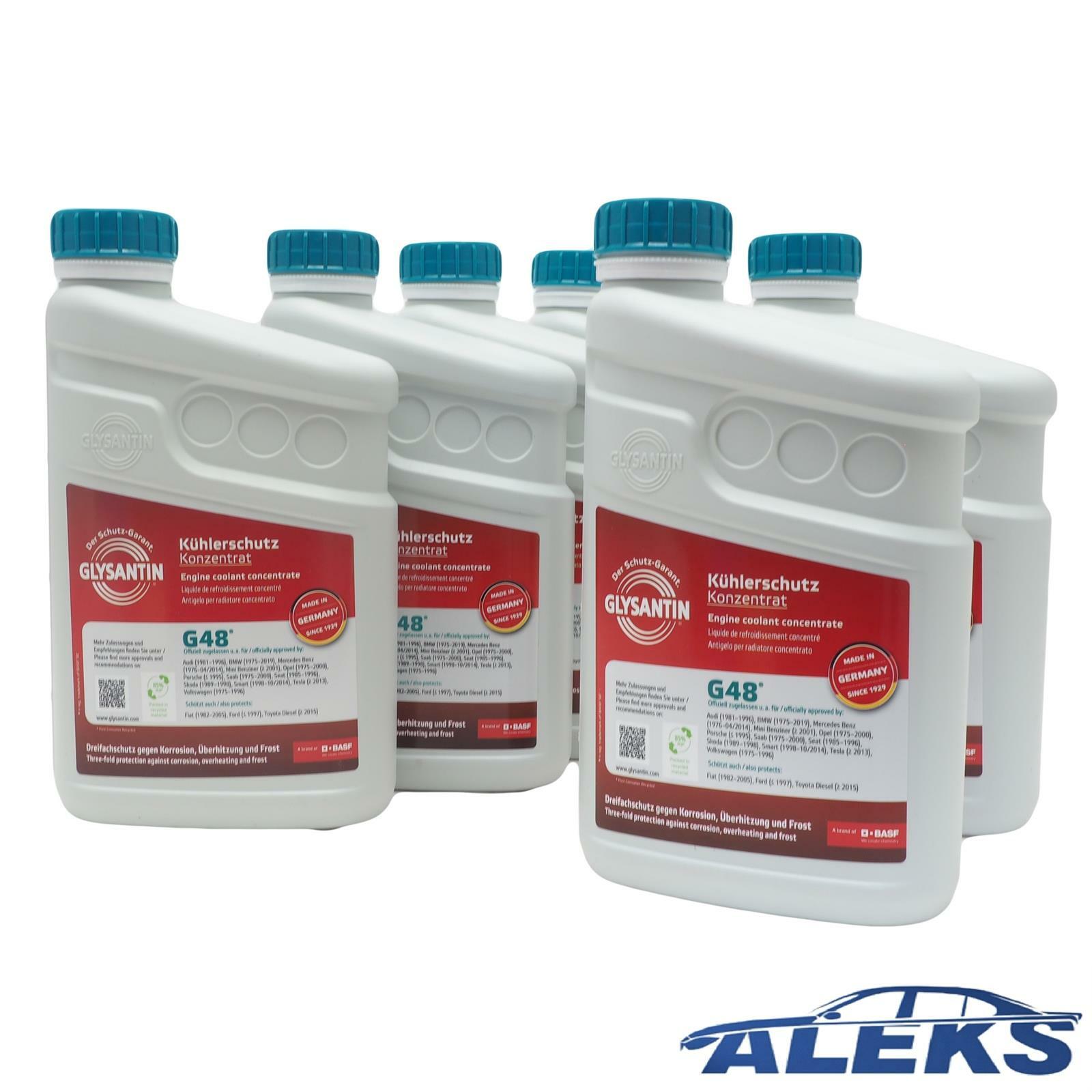 Original 6L BASF Glysantin G48® Frostschutzkonzentrat Kühlerfrost blau ...