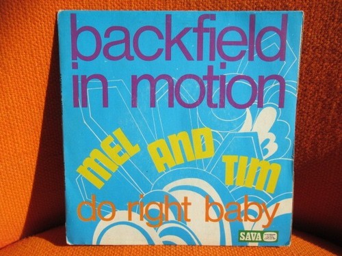 VINYL 45 T – MEL AND TIM : BACKFIELD IN MOTION – FUNK SOUL USA – 1969 ...