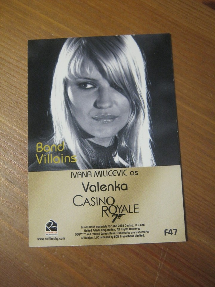 James Bond In Motion Villains #F47 Valenka Casino Royale 2008 ZJB3 | eBay