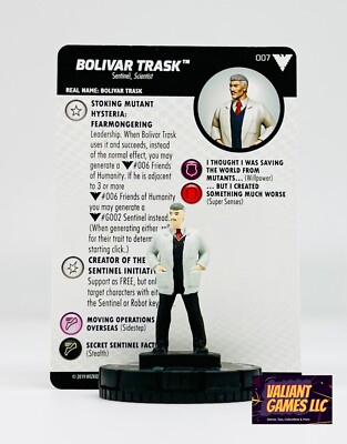 Marvel Heroclix Bolivar Trask #007 w/ Card X-Men Dark Phoenix Saga Set ...