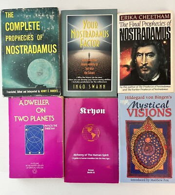 Lot Of 6 Metaphysical books Vintage Nostradamus, New Age, Spirituality ...