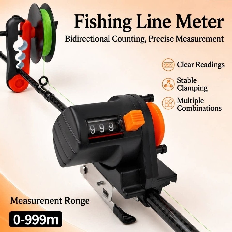 6x6x6cm ABS Fishing Line Counter for Baitcasting and Casting Reel Types ...