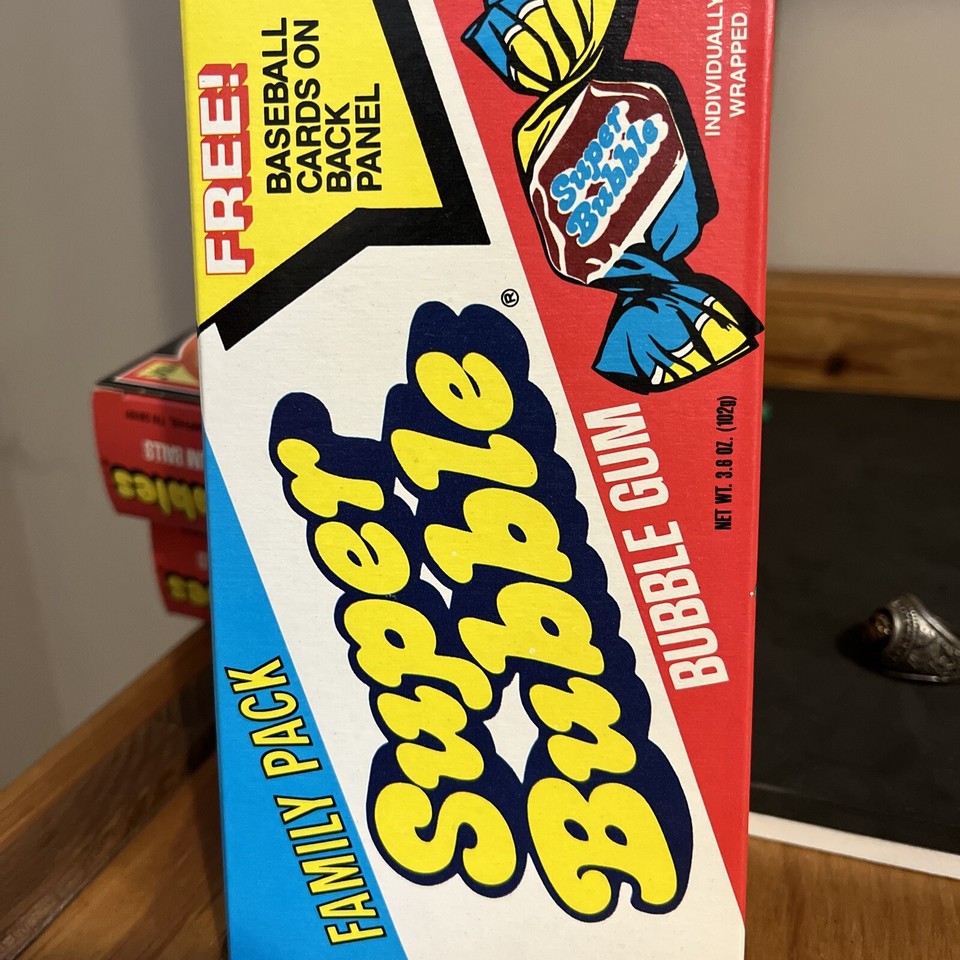 1985 SUPER BUBBLE HANK AARON! EMPTY BOX. BRAVES! | eBay