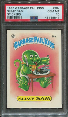 1985 Garbage Pail Kids Series 1 Slimy Sam #38a PSA 10 | eBay