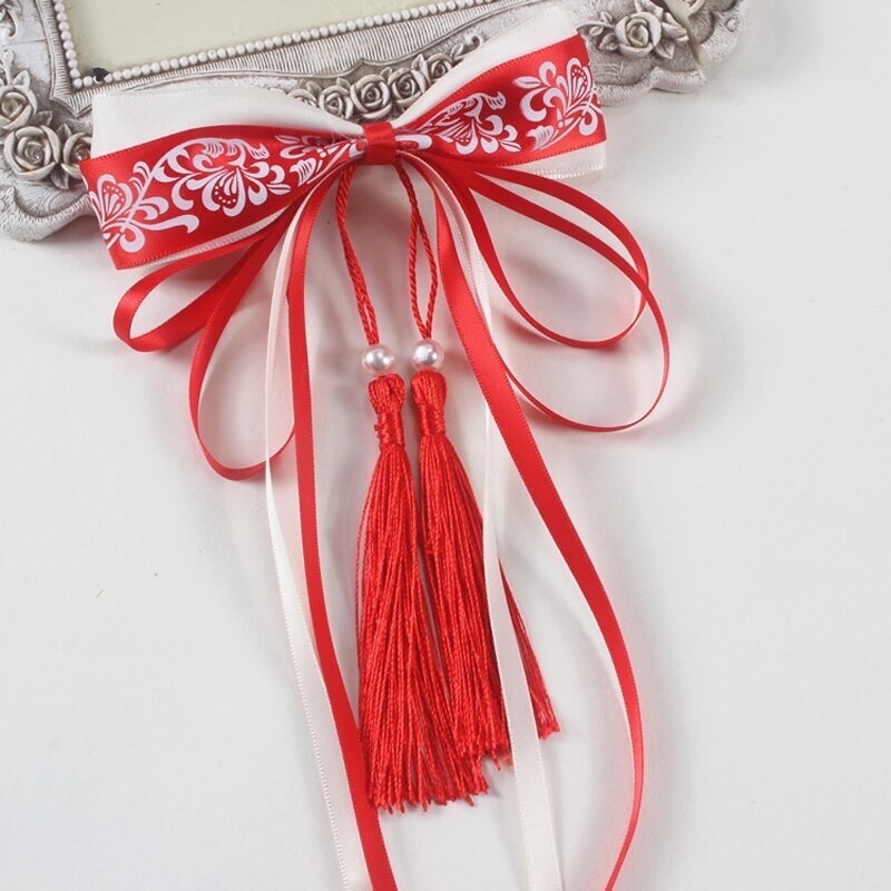 1Pc Hanfu Hair Accessory Long Ribbons Headdress Bow Hair Pins Hair Clip ...