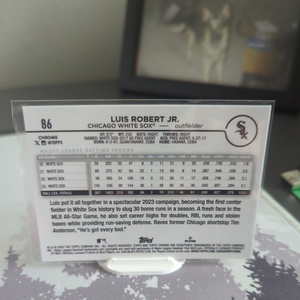 2024 Topps Chrome Luis Robert Jr. Sepia | eBay