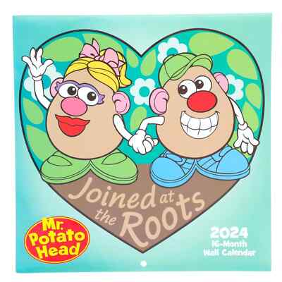 Mr. Potato Head "Joined at the Roots" 2024 Wall Calendar 16 Month 10" X ...