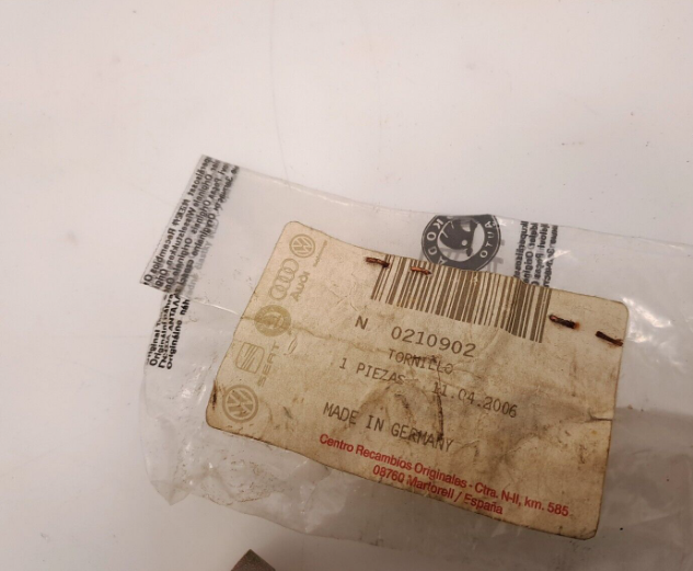 Audi ur quattro power steering hose banjo bolt N0210902 for sale online ...