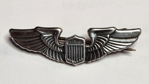 Vintage Sterling Silver US Army Pilot Wings Pin 1 3/8" | eBay