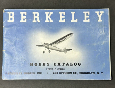 1941 BERKELEY Model Airplane Kits & Hobby Accessories 48 Page Catalog ...