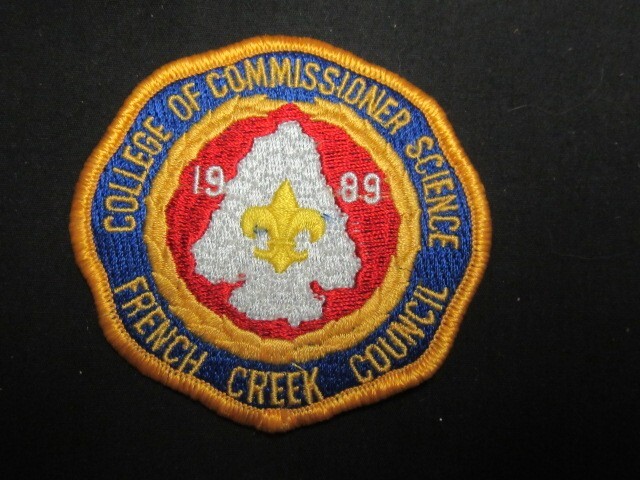 French Creek Council College of Commissioner Science 1989 Patch bm12 | eBay
