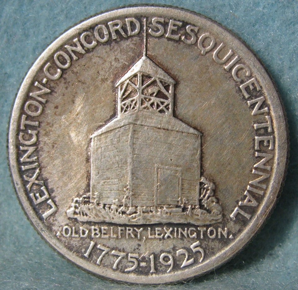 1925 Lexington Concord Classic Commemorative Silver Half Dollar Sharp ...