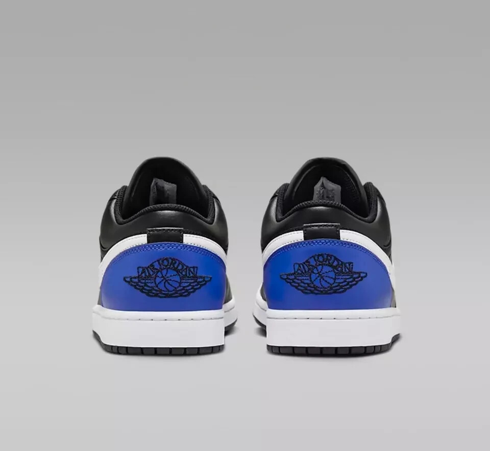 NIKE Air Jordan 1 Low Black Royal Toe 553558 042 MEN'S SIZE 9 FAST ...