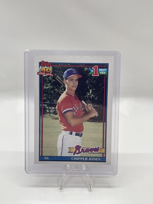 Chipper Jones 333 Topps Rookie Card 1991 | eBay