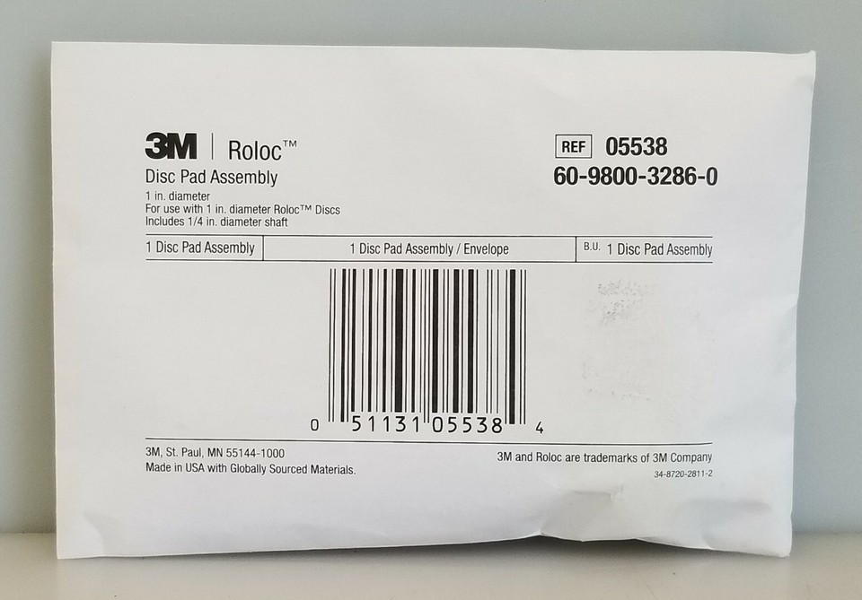 3M 5539 Roloc™ Disc Pad Assembly, 2 inch, 05539, NEW | eBay