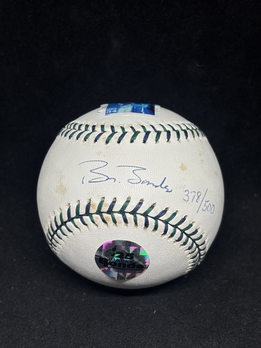 SAN FRANCISCO GIANTS BARRY BONDS SIGNED BASEBALL COA GOLDIN 2001 ALL ...