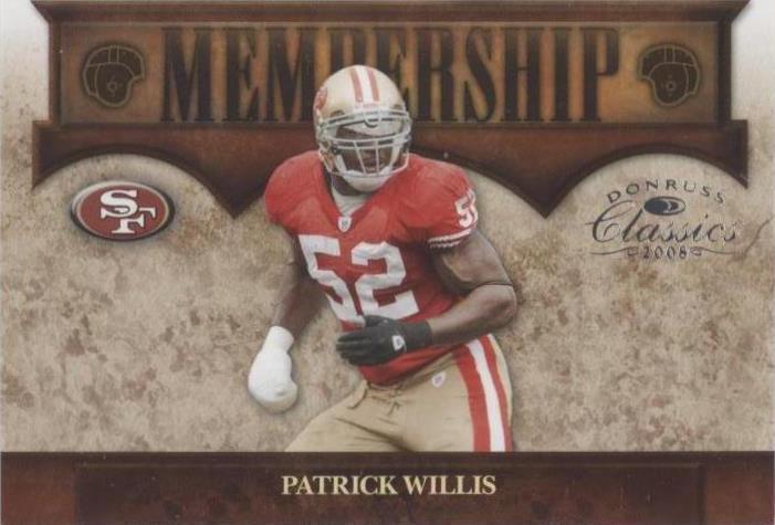 2008 Donruss Classics - Membership Patrick Willis #M-19 /1000 for sale online | eBay