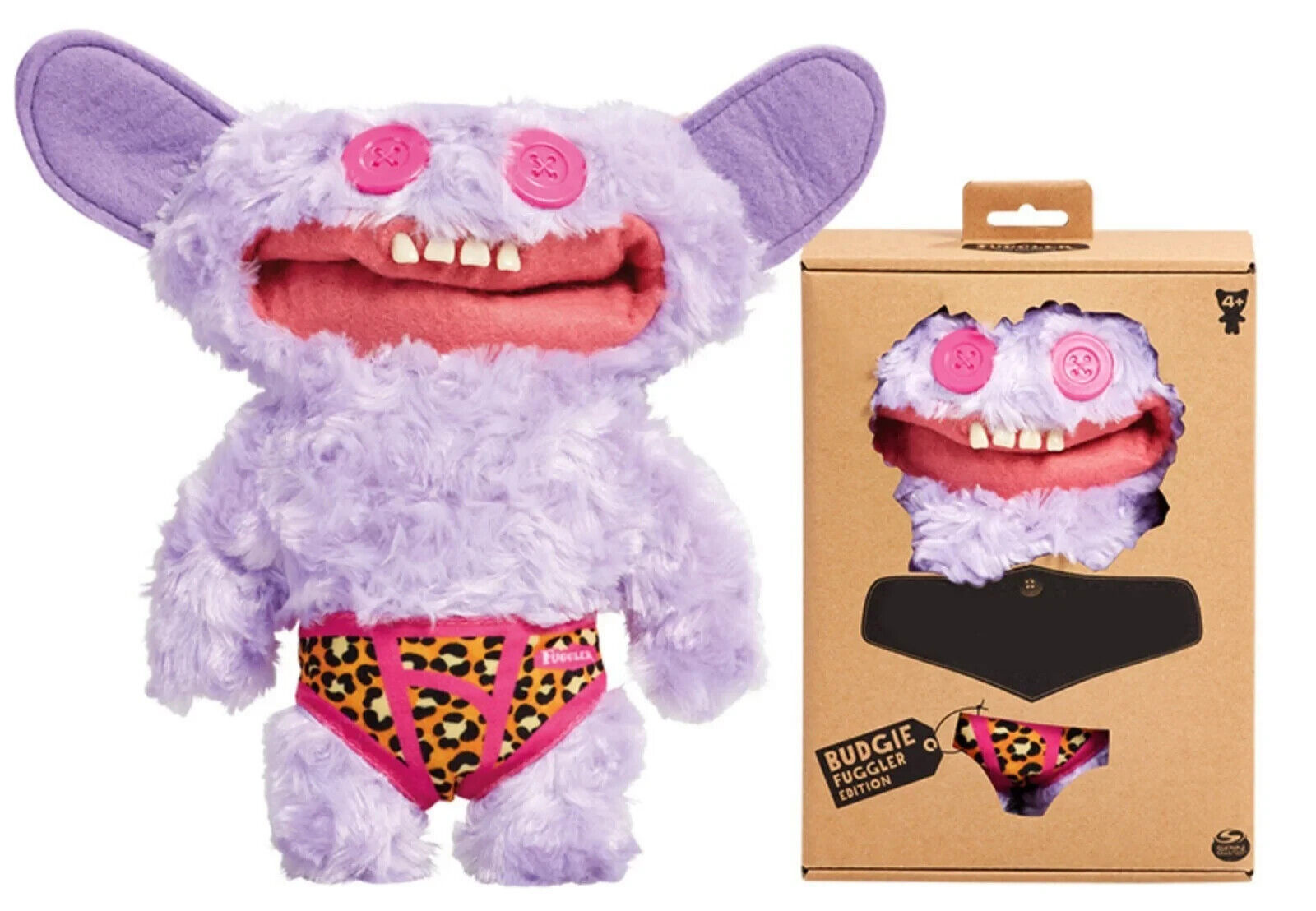 NEW! Fuggler Ugly Monster BUDGIE EDITION 9" Purple Grin Grin Alien ...