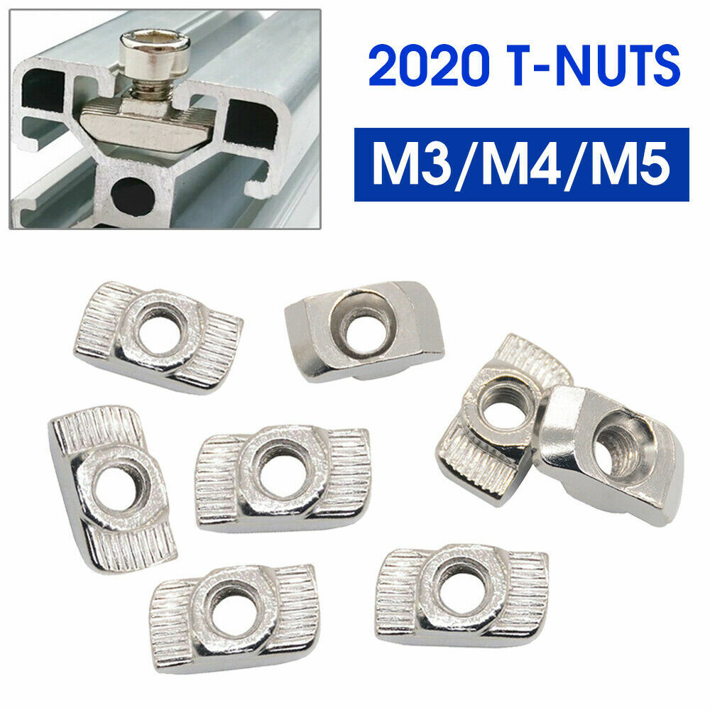 M3 M4 M5 Drop in Tee T-nuts 2020 T-slot For Aluminium Profile Extrusion ...