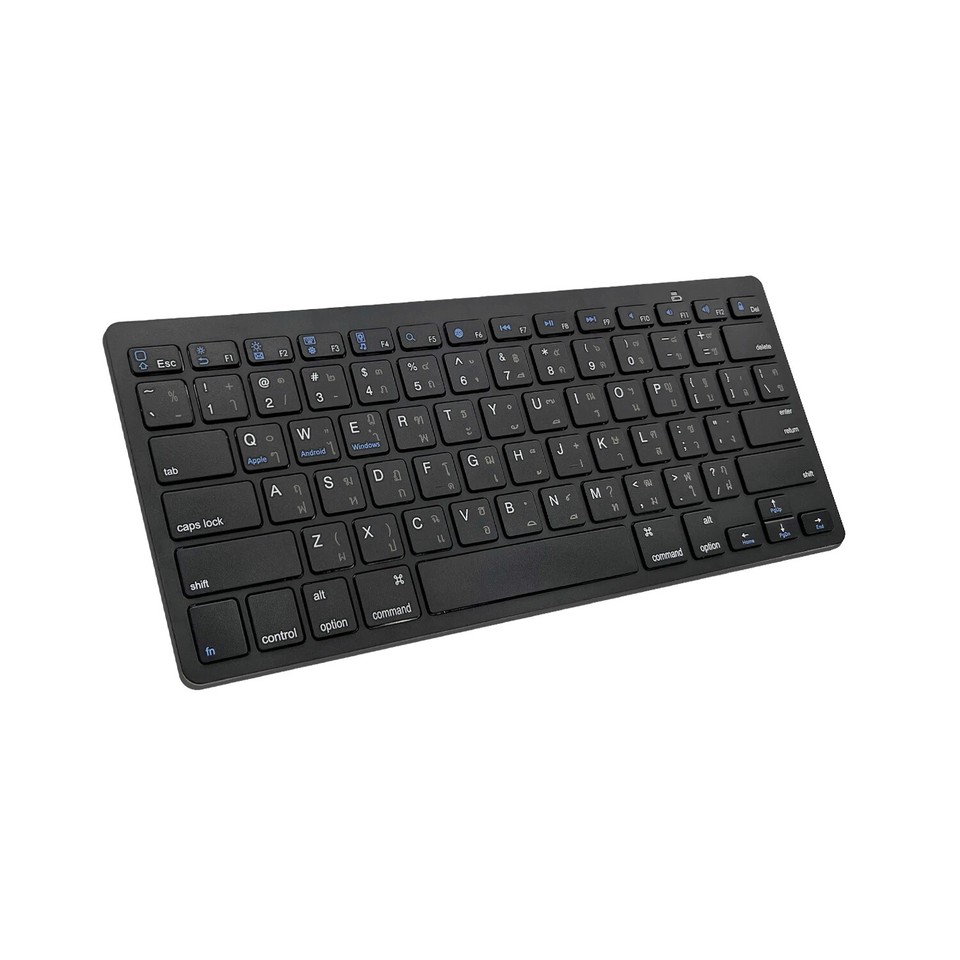 Thai Language Ultra-Thin Bluetooth Keyboard Silent for Multi-Device | eBay