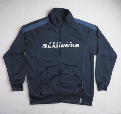 Seattle Seahawks Track Jacket Adult Large Blue Outdoor Casual Mens | eBay