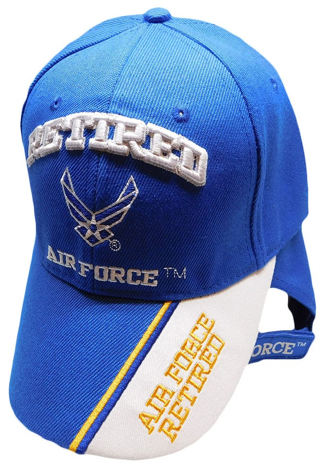 Air Force Retired Baseball Cap Hat US Air Force Hat WINGS (New ...
