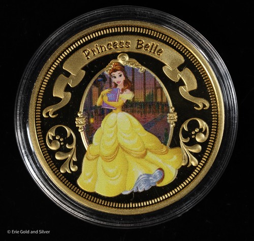 Bradford Disney Princess 24k Gold Plated Princess Belle Coin | eBay