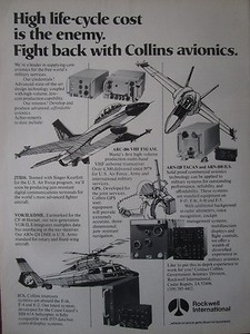 3/82 ad rockwell collins avionics arc-186 vhf fm/am arn-118 tacan ics ...