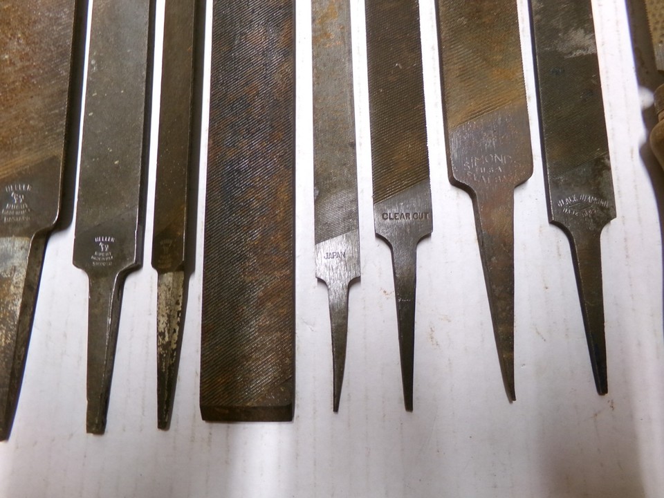 Vintage Lot of Metal Hand Files Rasps Heller Nicholson Black Diamond | eBay