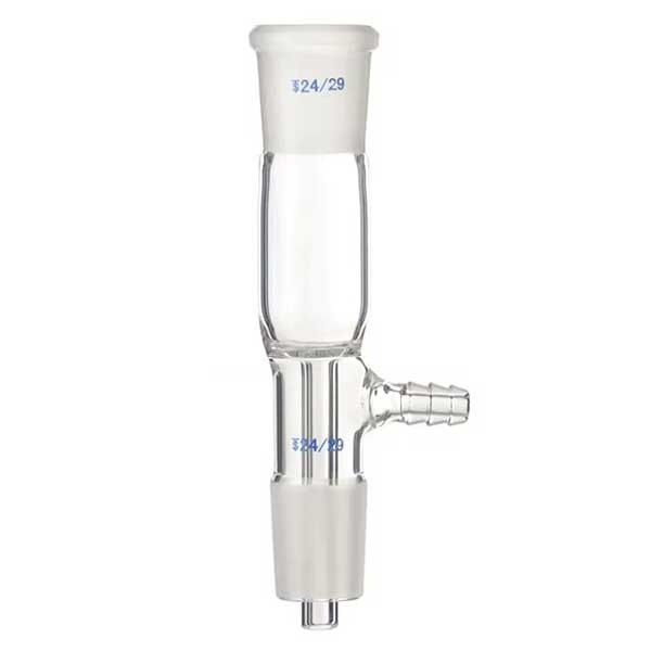 Glass Vacuum Receiving Tube w/ Standard Joints PTFE Piston Laboratory ...