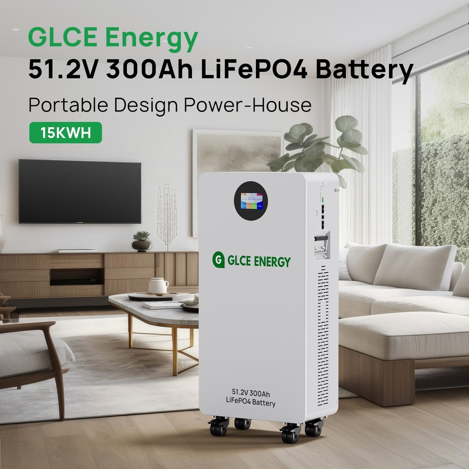 48V 300Ah Lithium Battery LiFePO4 Rechargeable 4000+ Deep Cycle BMS for ...