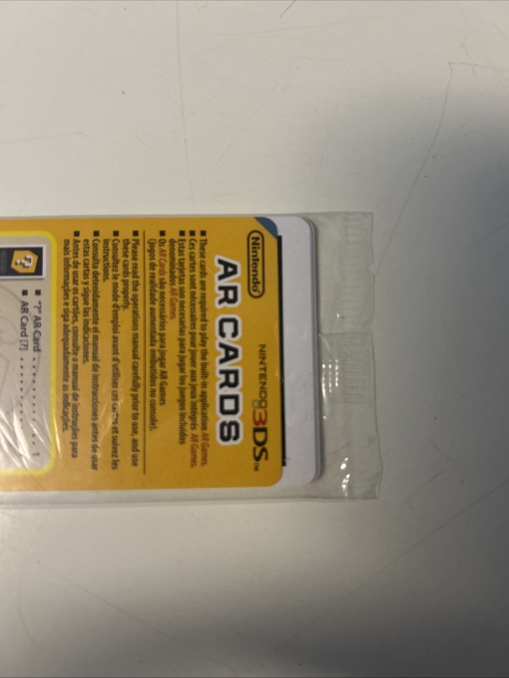 Nintendo 3DS AR Cards Brand New & Factory Plastic Sealed! | eBay