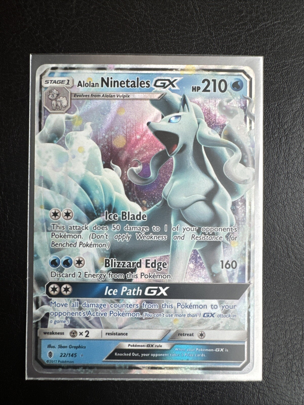 Alolan Ninetales GX 22/145 Pokemon Card Played | eBay