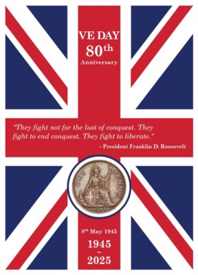 VE DAY 80th Anniversary 1945 - 2025 Commemorative Souvenir Memorabilia ...