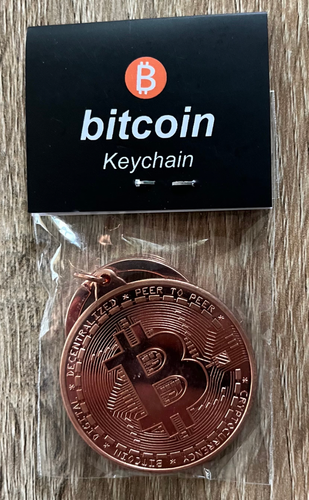 Copper Physical Bitcoin (BTC) Commemorative Challenge Coin - Keyring ...