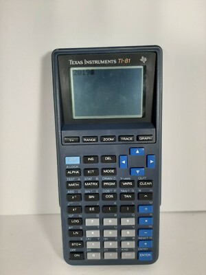 Texas Instruments TI-81 Graphing Calculator With Cover School Math ...