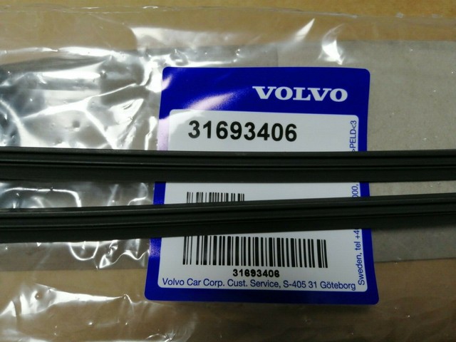 Genuine Volvo Front Wiper Refill Rubbers 31693406 Xc60 2018 Onwards RHD ...