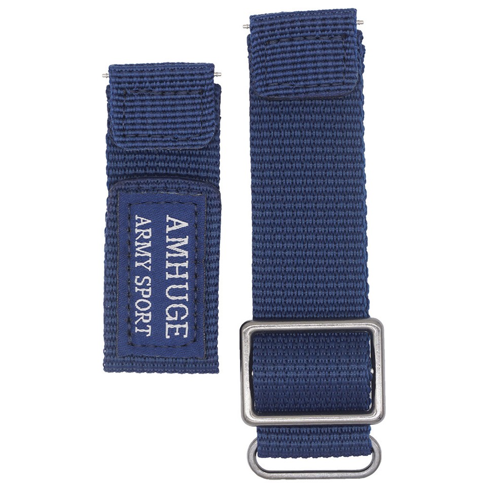 Nylon Watch Strap 18m 20mm 22mm Watch Band Hook&Loop Sport Waterproof ...
