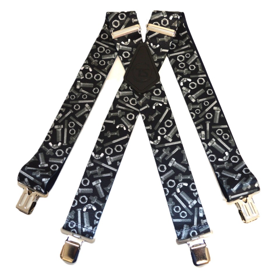 Men's Work Trouser Braces 2" Wide Heavy 50+ Designs - One Size Fits All ...
