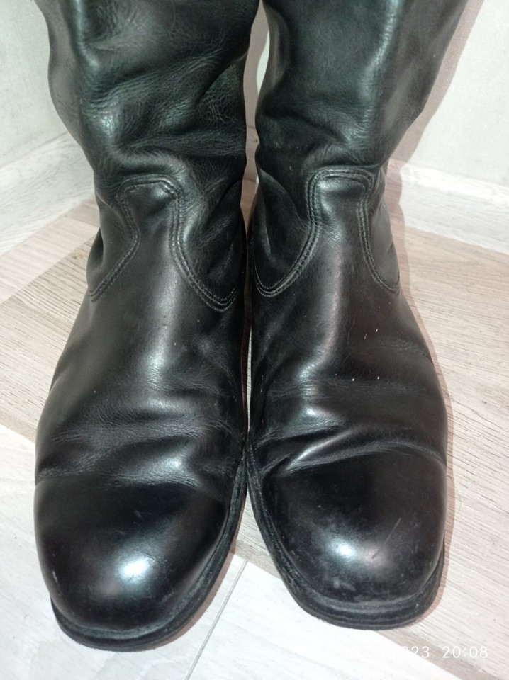 Sapogi boots Soviet Russian Military Uniform Officer PARADE Boots big ...
