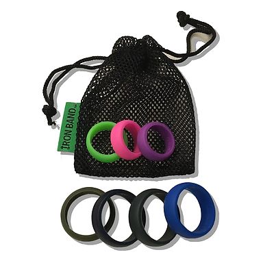 Iron Band Quality Silicone Rubber Wedding Ring for an Active Lifestyle ...